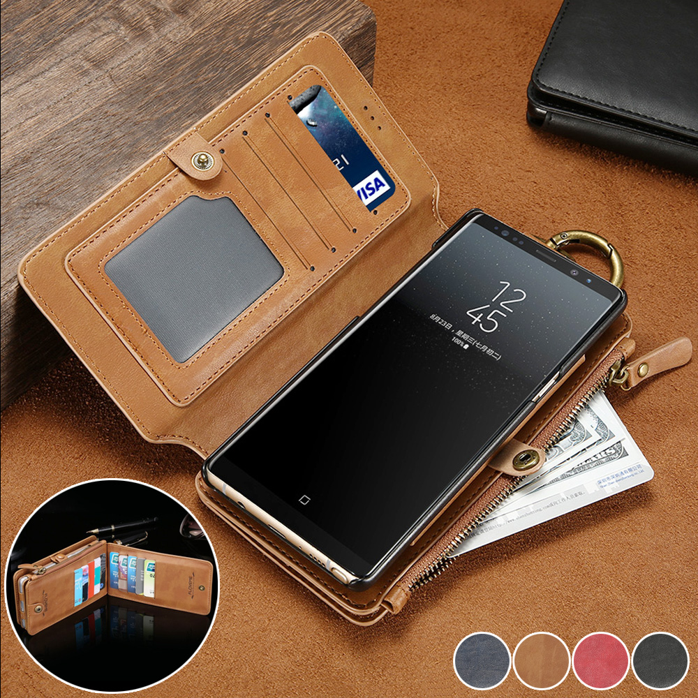 Flip Leather Purse Case for Samsung Galaxy S20 S10 S9 S8 Plus S7 S6 ...