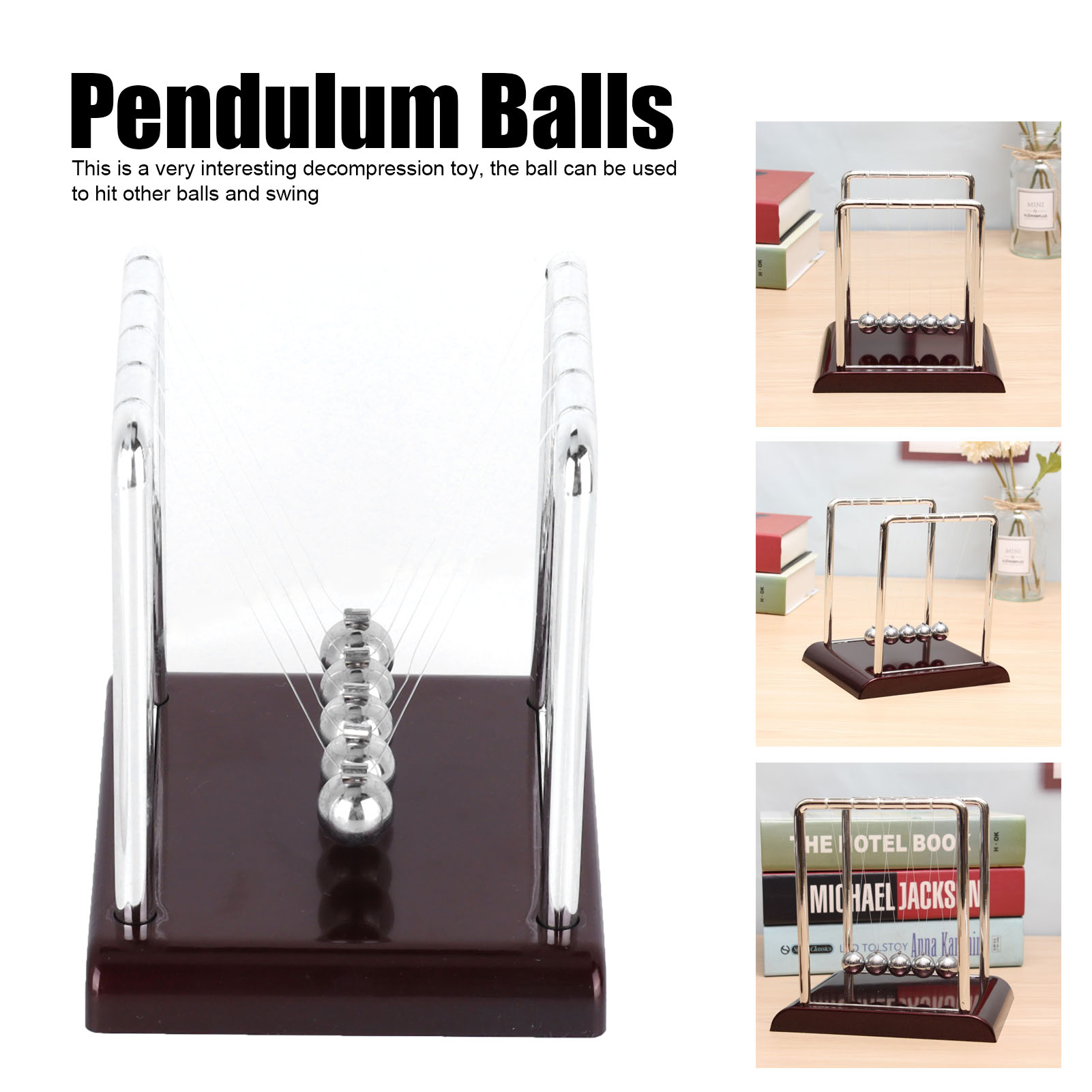 ลูกตุ้ม Ball Swing Balance Balls ฟิสิกส์โต๊ะวิทยาศาสตร์ของเล่นบรรเทา ...