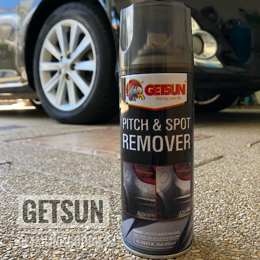 Getsun Pitch Spot Cleaner2057A สเปรย์ขจัดคราบยางมะตอย ซากแมลง กาว ...