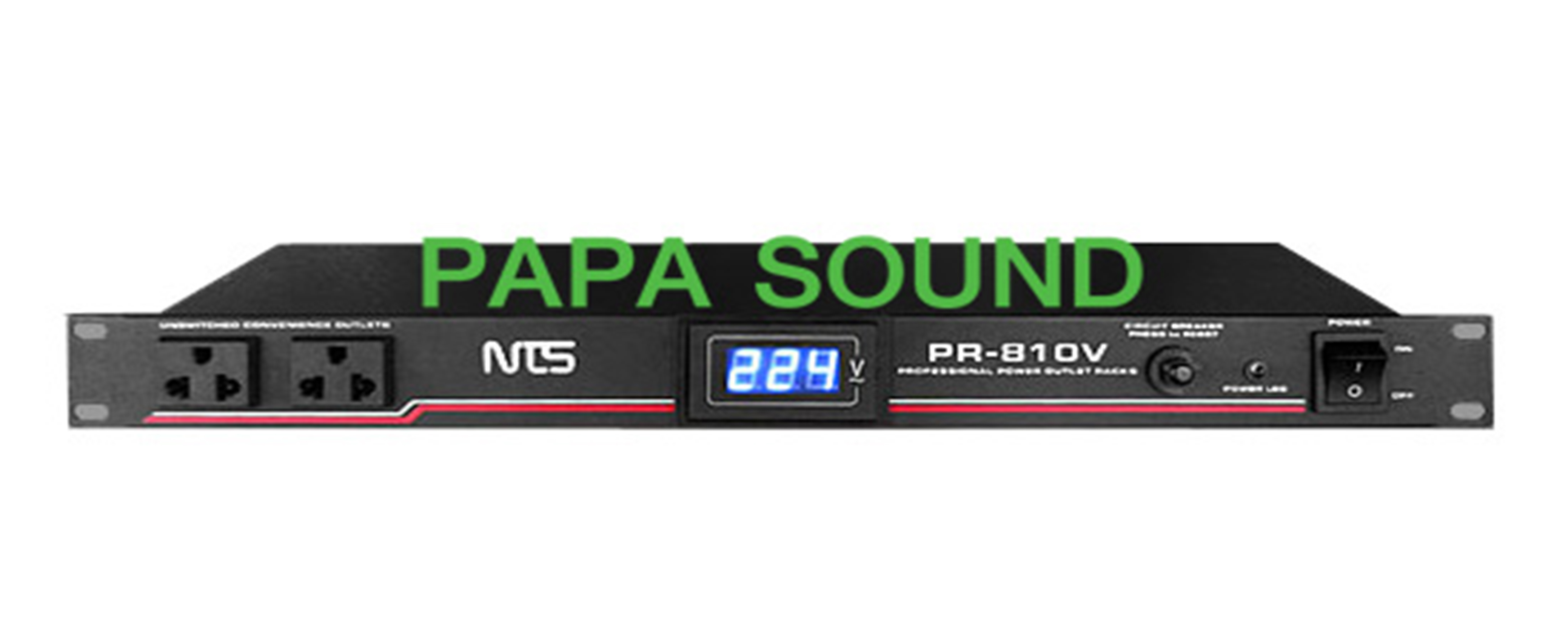 ปลั๊กไฟยึดแร็ค ปลั๊กไฟติดแร็ค กล่องปลั๊กไฟ รุ่น PR-810V ยี่ห้อ NTS ของแท้ พร้อมส่ง - PaPa Sound ...