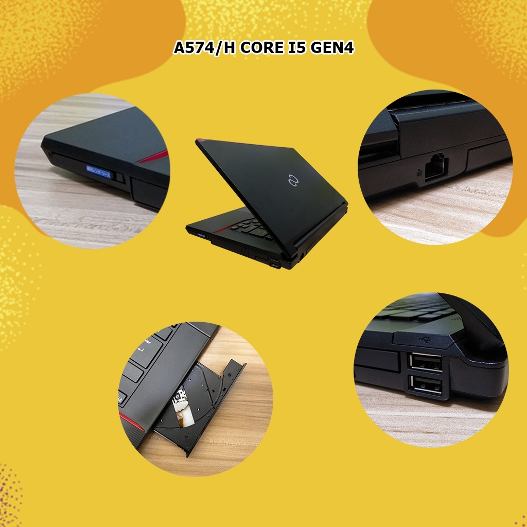 FUJITSU A574 Core i5 gen4 โน๊ตบุ๊คมือสอง เล่นเกมออนไลน์ได้ Notebook ...