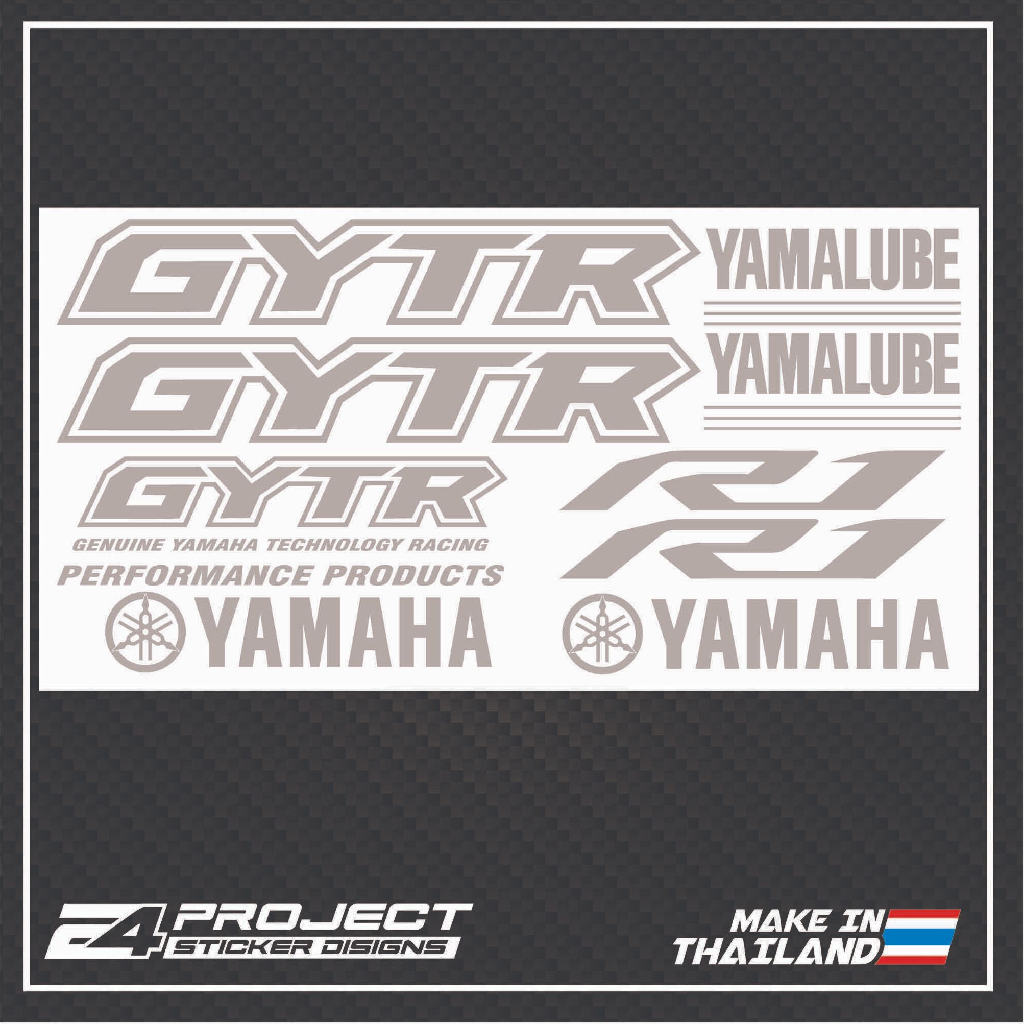 สติ๊กเกอร์ GYTR YAMAHA R1 Set - 24Project STICKER - ThaiPick
