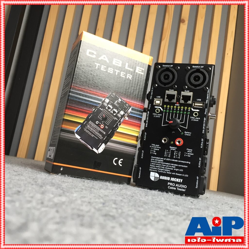 Aj Pro Audio Cable Tester เครื่องเช็คสาย (รุ่นใหม่เพิ่มช่องเช็คหัว TRS ...