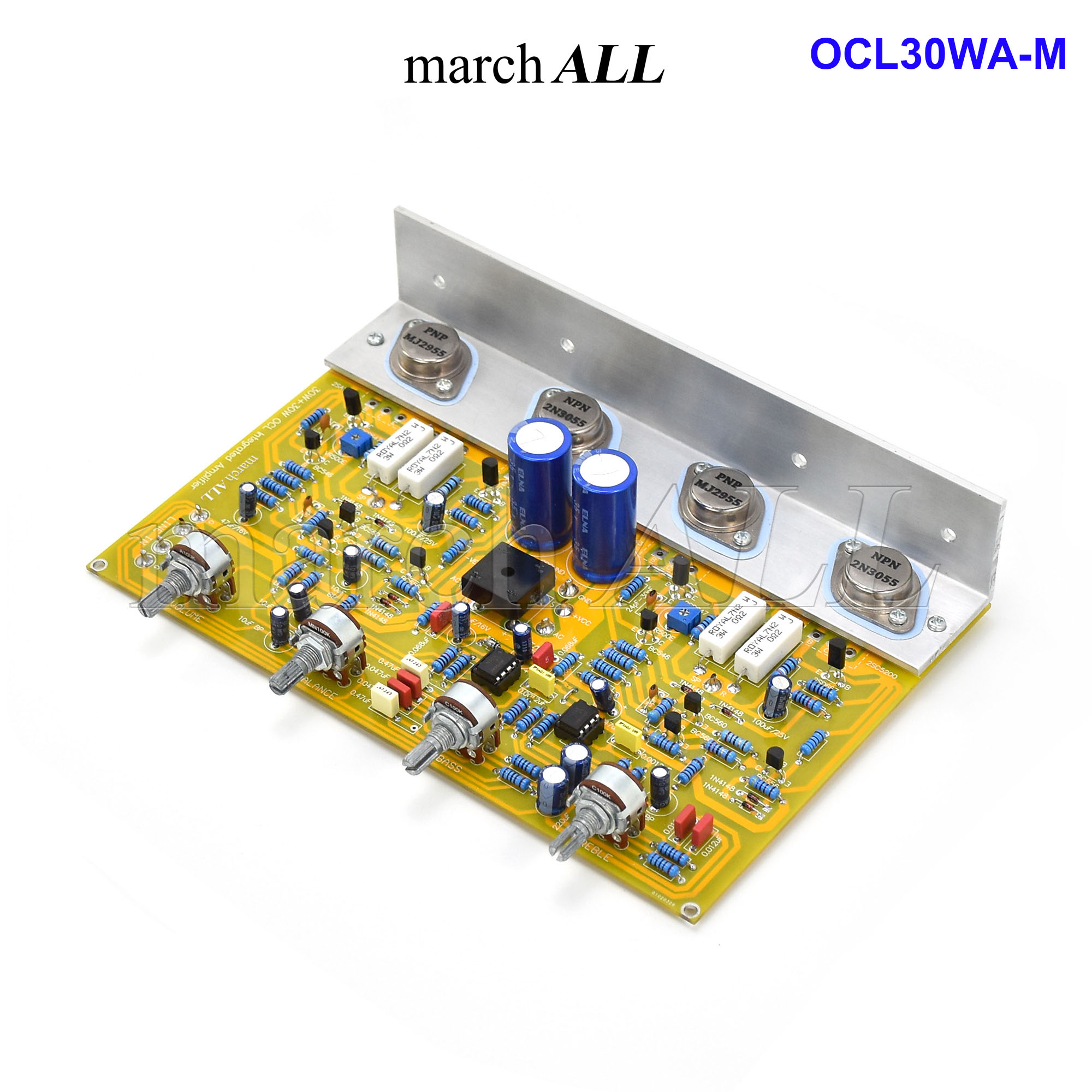 Marchall 30W+30W OCL ชุดลงอุปกรณ์ เครื่องขยายเสียง ทรานซิสเตอร์ จานบิน ...