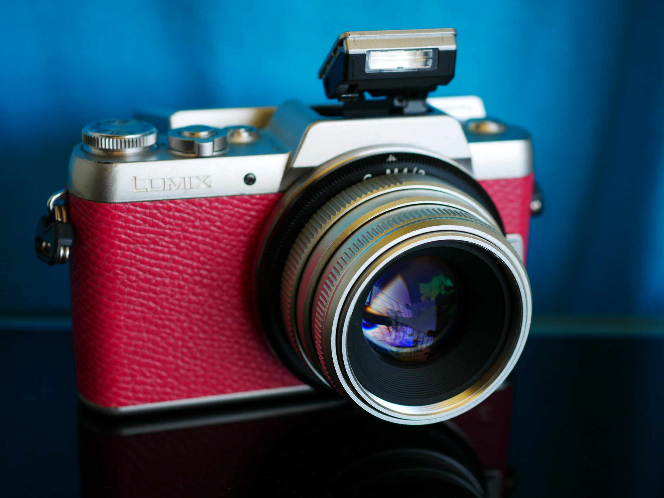 Panasonic GF7 DMC-GF7 camera Pink MF 35mm Silver lens, G-F7 GF 7 Wi-Fi ...