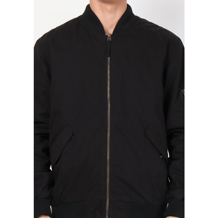 PM Shop: Skelly แจ็คเก็ตผ้าแคนวาส Drew Bomber สีดำ เสื้อแจ็คเก็ตสุดเท่ ...