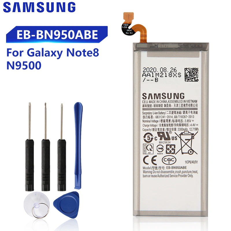 แบตเตอรี่Galaxy Note 8 Note8 N9508 N9500โครงการBaikalแบตเตอรี่ของแท้EB ...