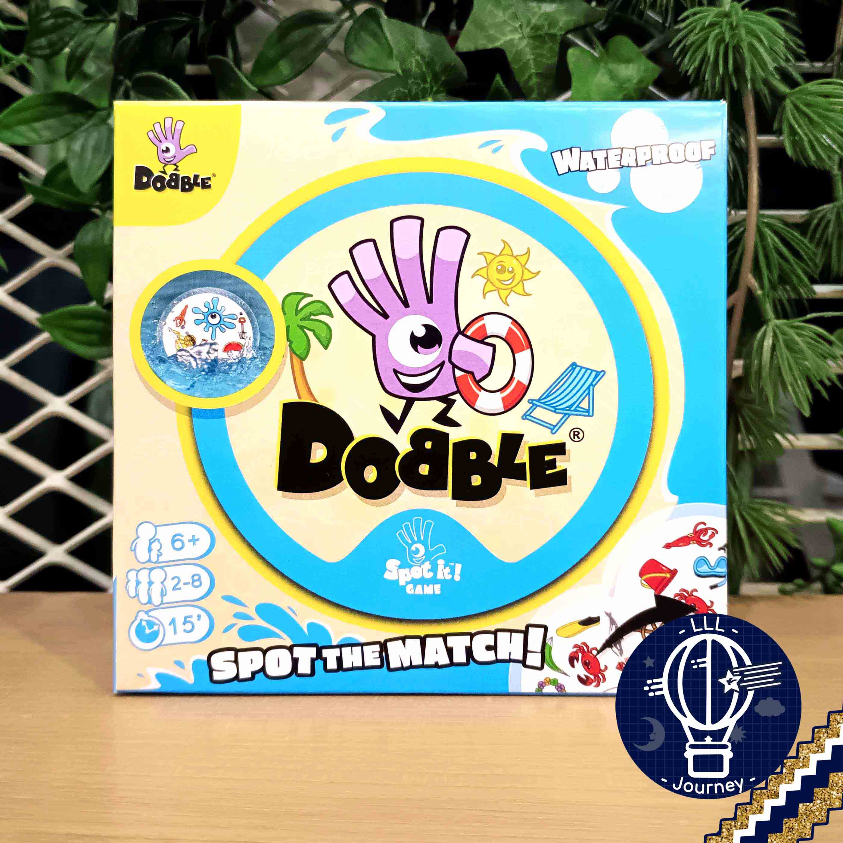 Spot it! Dobble - Waterproof/ Beach/ Camping/ 1,2,3/ Animals/ Animals ...