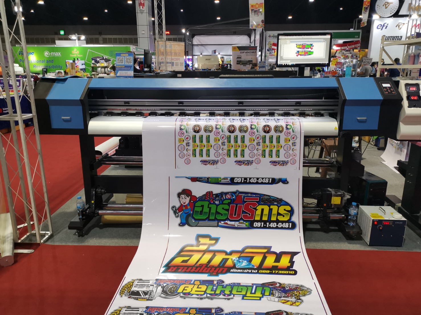 เครื่องพิมพ์ UV Inkjet Printer หัวพิมพ์ xp600 dx11 4 สี เครื่องพิมพ์ ...