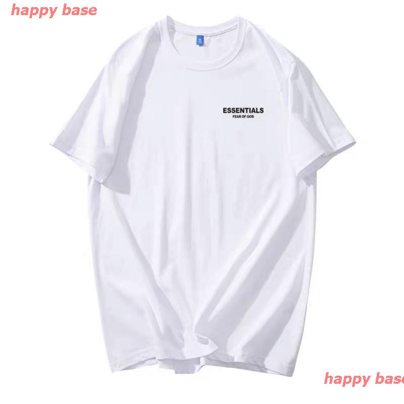 leee สตรีทแฟชั่น happy base Star same style พรีออเดอร์ เสื้อยืดคอกลมผ้าคอตตอน FG Fear Of God ...