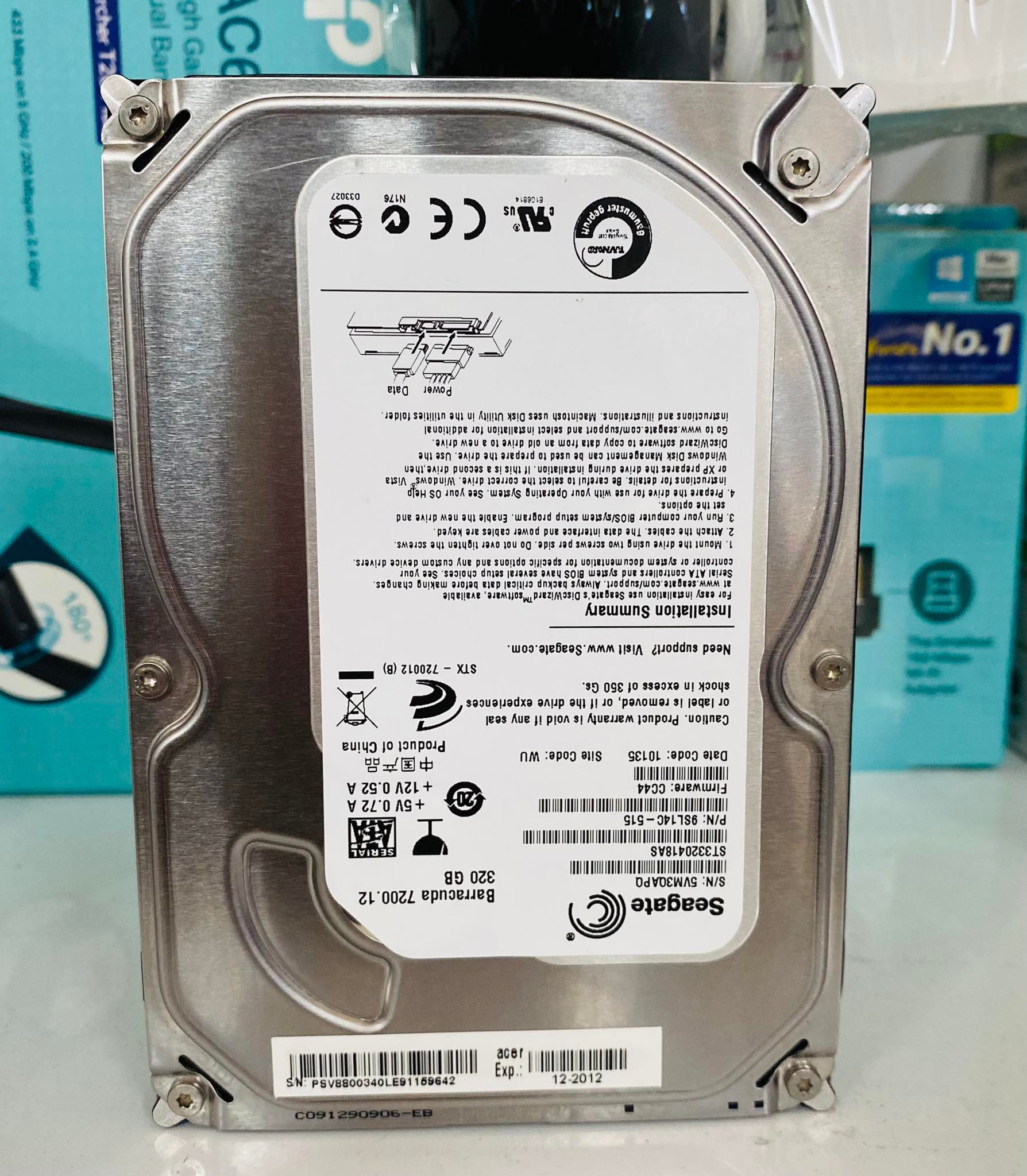 ฮาร์ดดีสก์คอมพิวเตอร์มือ2 ฮาร์ดดีสก์มือ2 haddisk pc 500g 320g 250g 160g 80g คละรุ่นยี่ห้อ สแกน ...