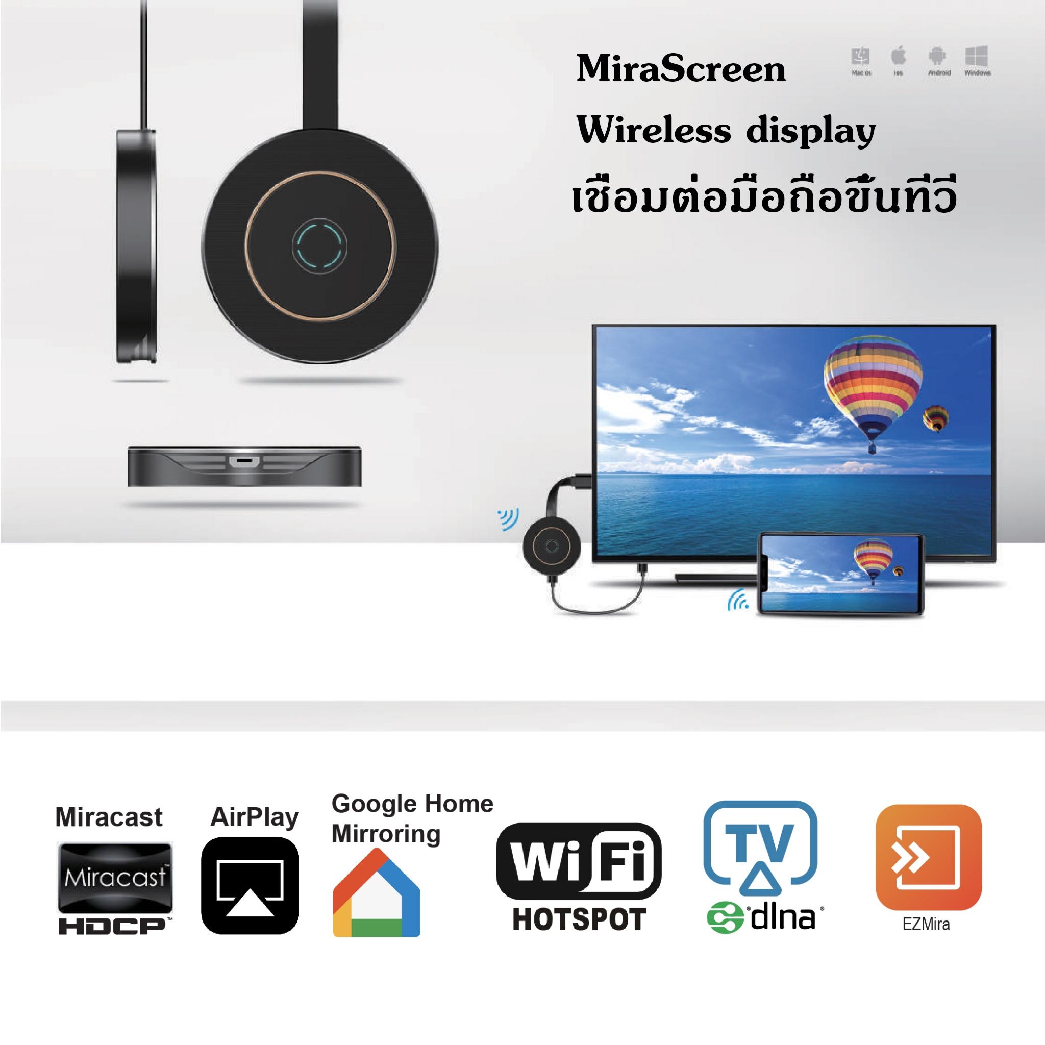 USB WIFI Display เชื่อมต่อมือถือขึ้นทีวี รองรับ iPhone/iPad Google ...