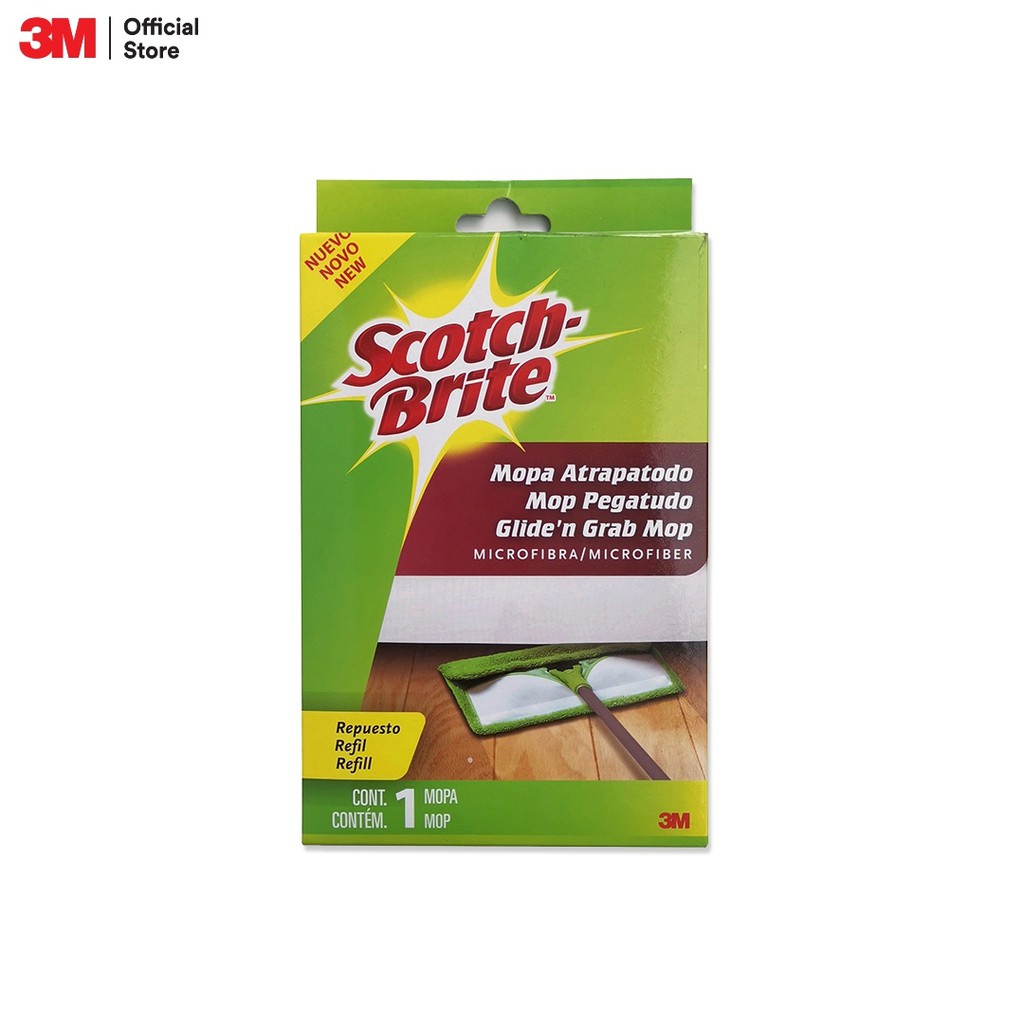3m 3M Scotch-Brite® FLAT MOP MICROFIBER สก๊อตช์-ไบรต์® ม็อบดันฝุ่นไมโคร ...