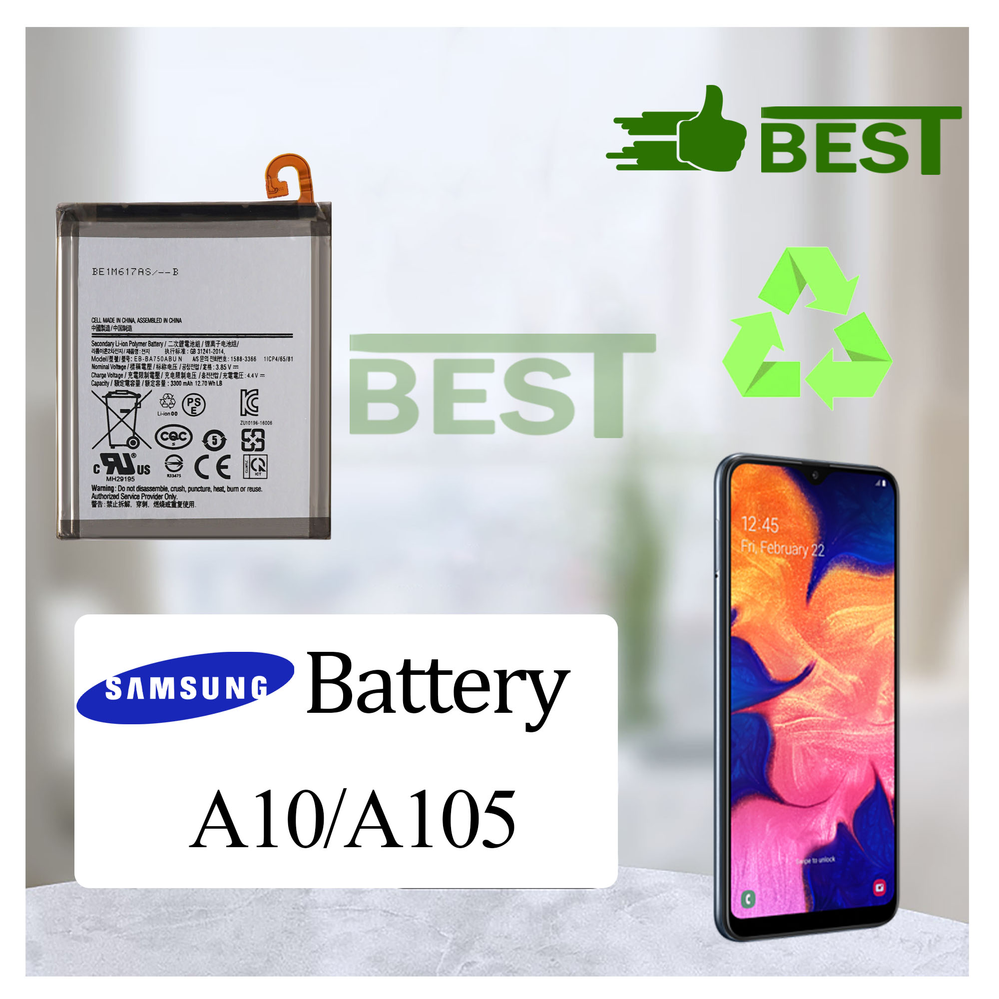 แบตเตอรี่ Battery Samsung galaxy A10 / A750 / A105f / A7(2018) มีประกัน ...