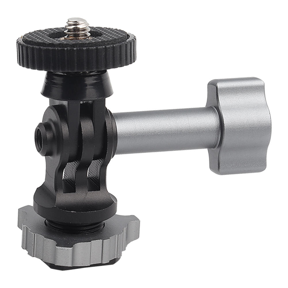 Hot Shoe to 1/4IN Screw Adapter Base 180 Degree Movement Expansion ...