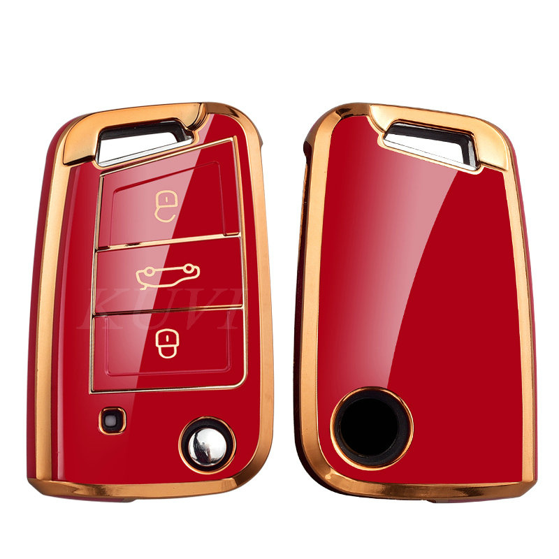 New TPU Car Key Case Cover For VW Volkswagen Golf 7 GTI R MK7 Tiguan ...