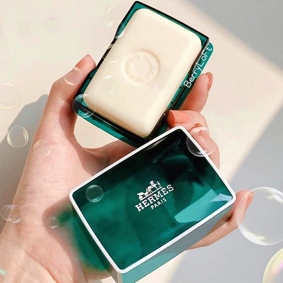 Hermes Eau d'Orange Verte Perfumed Soap 50 g. พร้อมกล่องใส่สบู่กันน้ำ ...