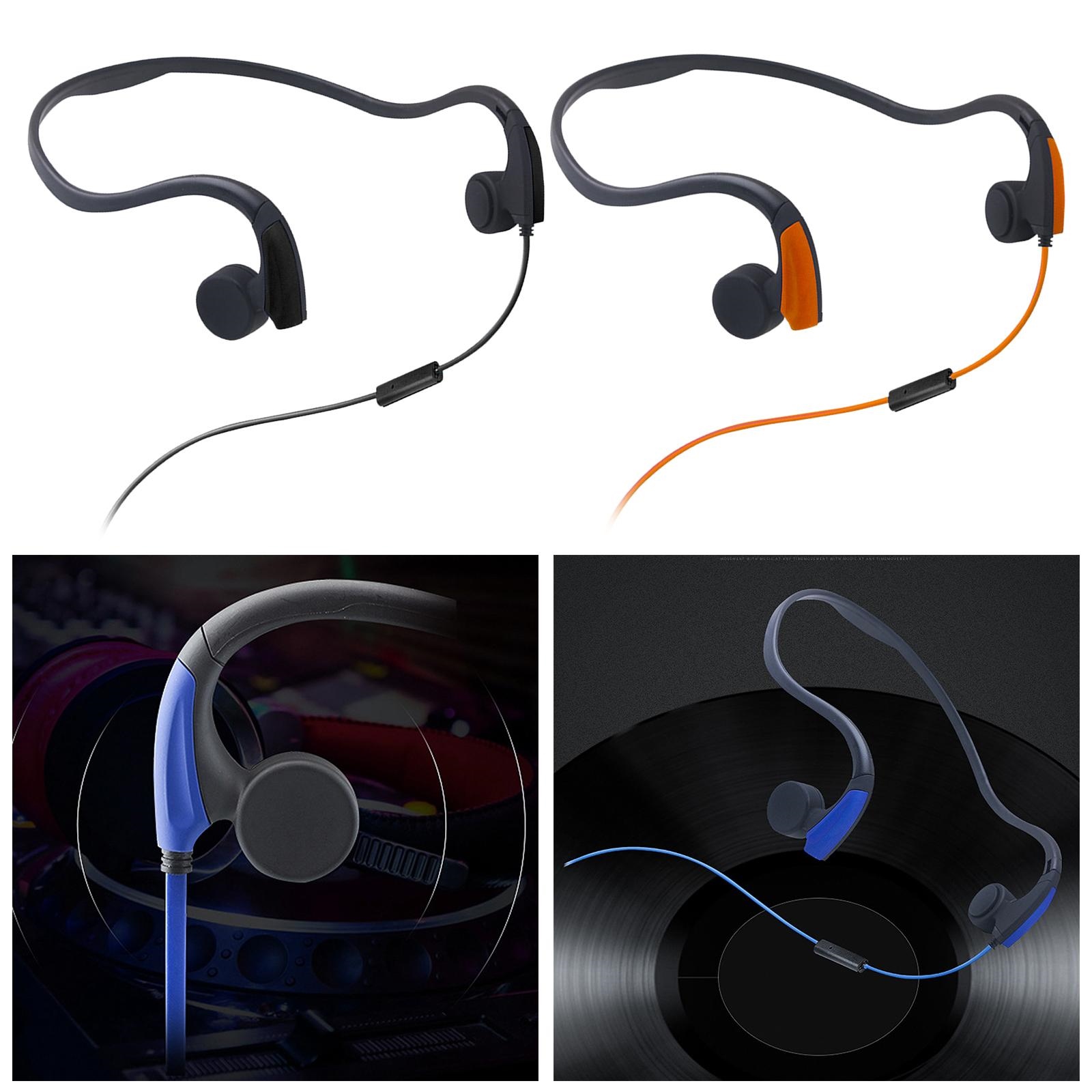 Bone Conduction Wired Headset Voice Control with Microphone 3.5mm ...
