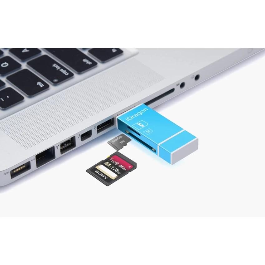 iDragon - iDiskk Pro Card Reader Micro SD/SD Card USB 3.0 แฟลชไดร์ฟ ...