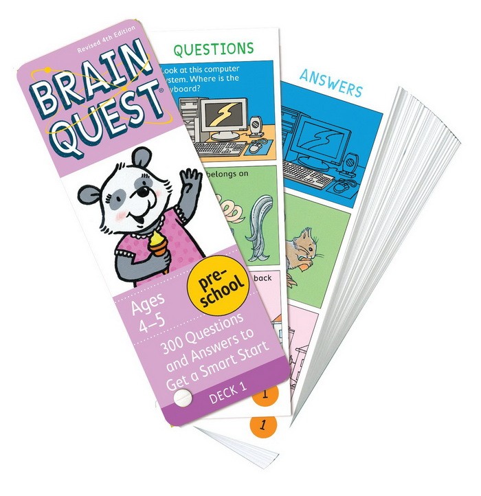 (In Stock ) Brain Quest 2-6 years Learning Card Flash Card - 1 set 4 ...