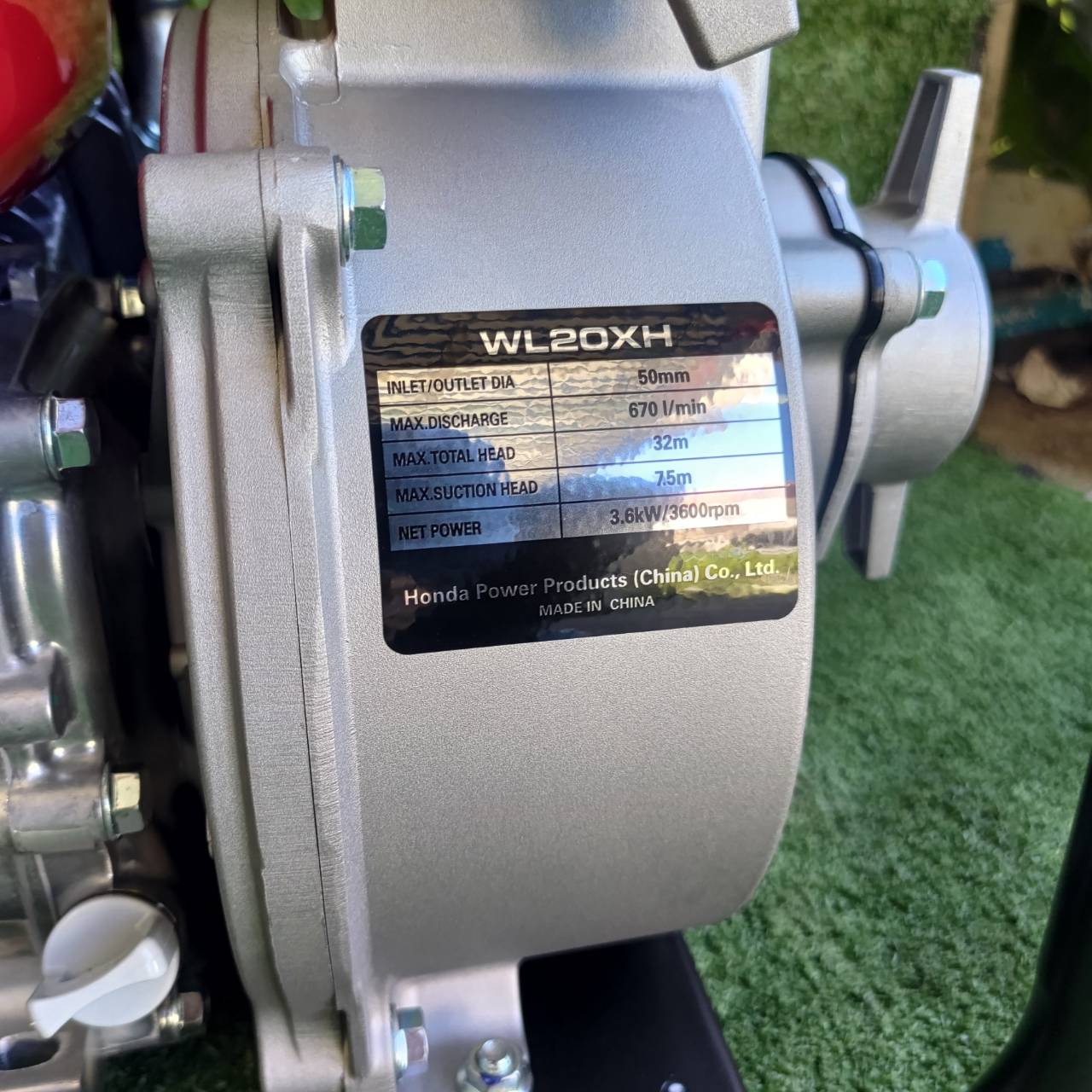 HONDA WL20XH เครื่องสูบน้ำ ของแท้ 100 % สูบน้ำ4จังหวะ 5.5 HP * ท่อ 2 ...