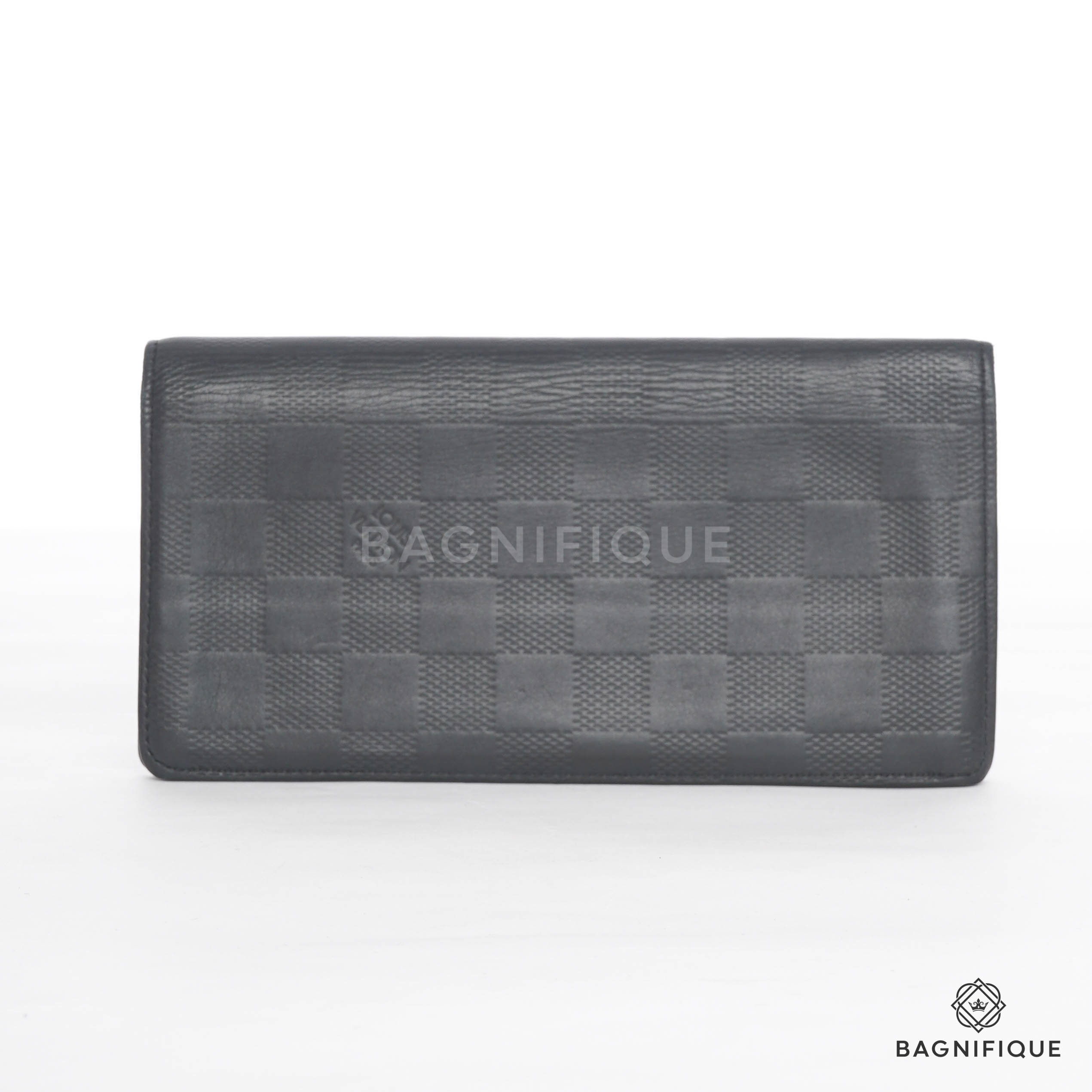 LOUIS VUITTON BRAZZA WALLET LONG BLACK DAMIER GRAPHITE CALF - BNF ...