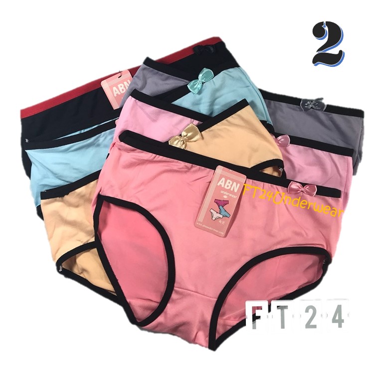 FT24.TH #2 กางเกงใน สีล้วน ยกแพค 10 ตัว ผ้าคอตตอน ผสมสเปนเด็กซ์ อย่างดี หลากสี หลายลาย | Lazada ...