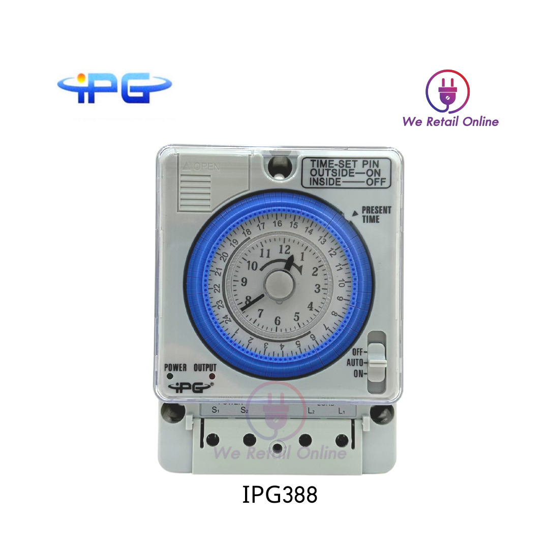 ไทม์เมอร์ สวิตช์ นาฬิกาตั้งเวลา TIMER SWITCH IPG 388 แบบเข็ม | Lazada.co.th
