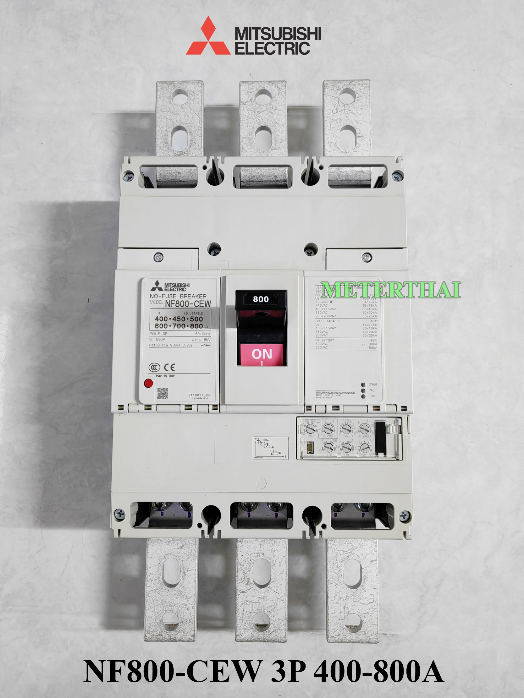 MITSUBISHI MCCB NF800-CEW 3P 400-800 แอมป์ เบรคเกอร์มิตซูบิชิแท้ | Lazada.co.th