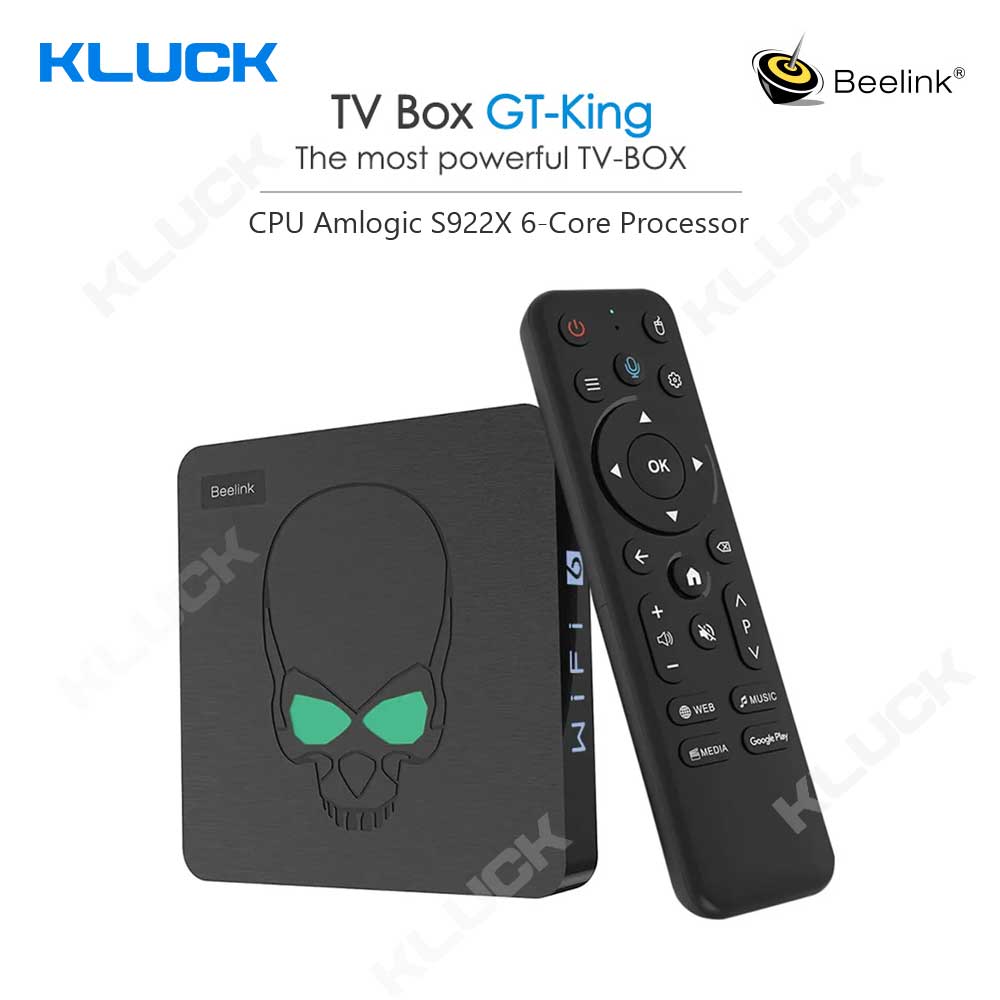 Beelink GT-King S922X 4G 64G หกคอร์สมาร์ทเสียง HD กล่องทีวี WiFI6 4K TV ...