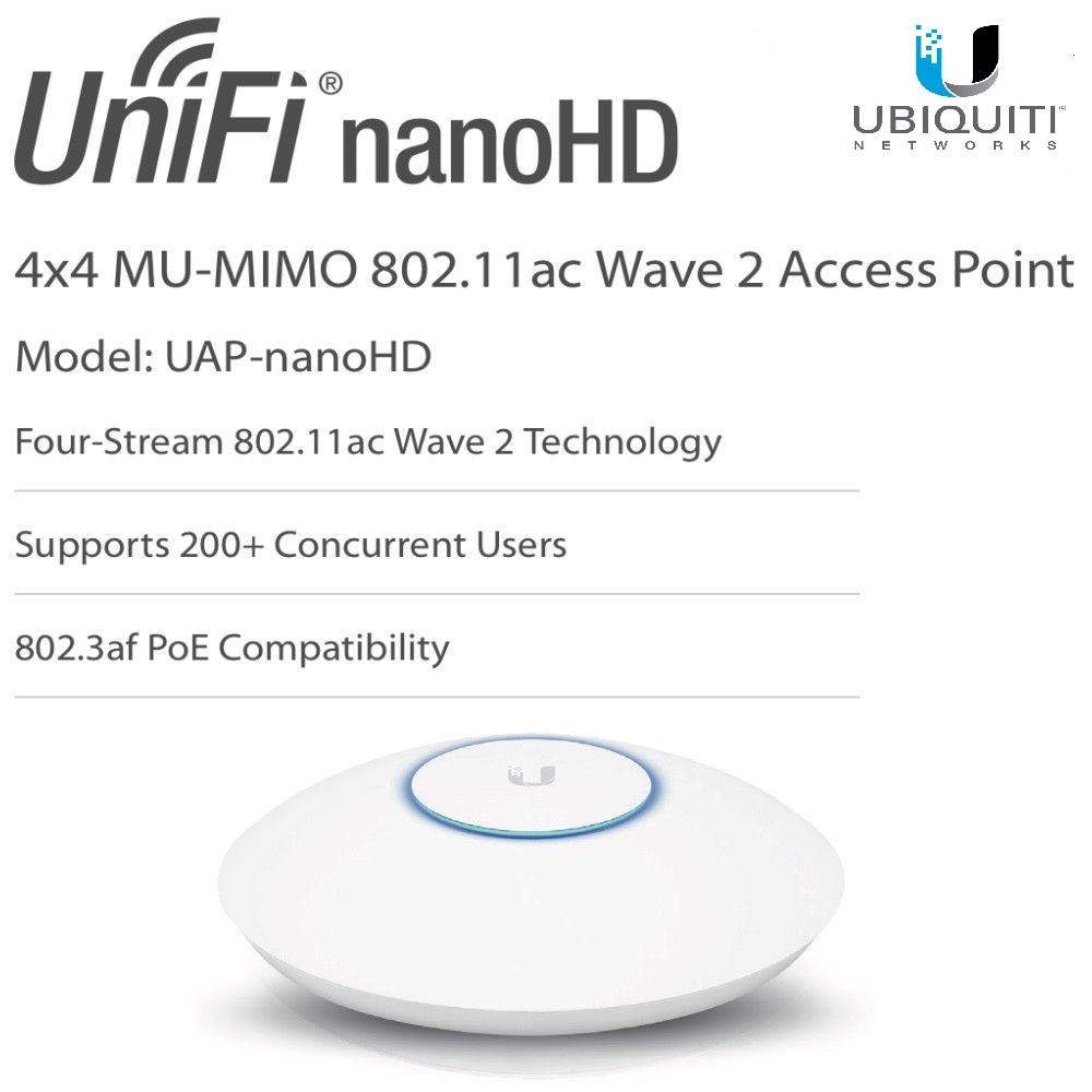 Ubiquiti UniFi nanoHD - 802.11ac Wave2 MU-MIMO Enterprise Access Point ...
