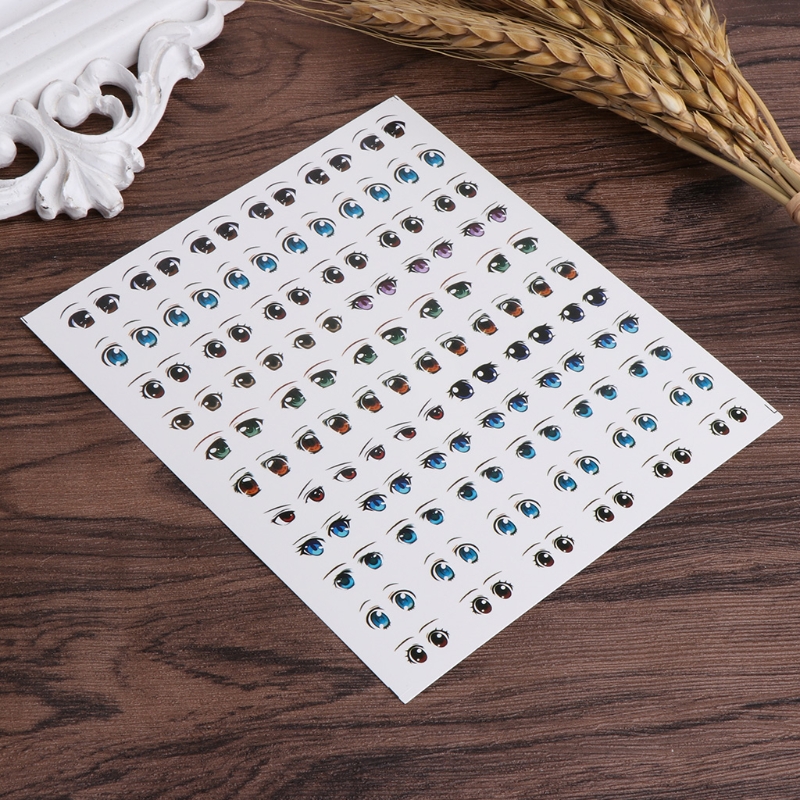 New Anime Figurine Eyes Stickers Doll Face Organ Paster Clay Cartoon ...