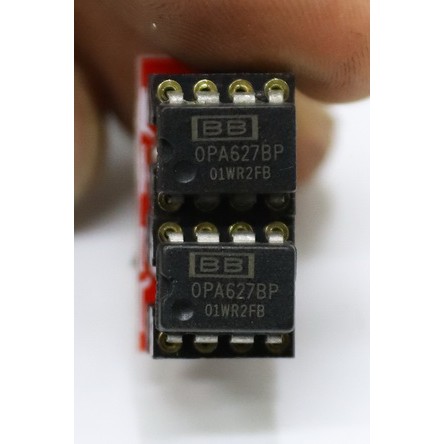 Single OP-AMP ออปแอมป์ OPA627BP ตัวถังพลาสติก (ขายเป็นเซ็ต ออปแอมป์2ตัว+ตัวแปลง Singleเป็นDual ...