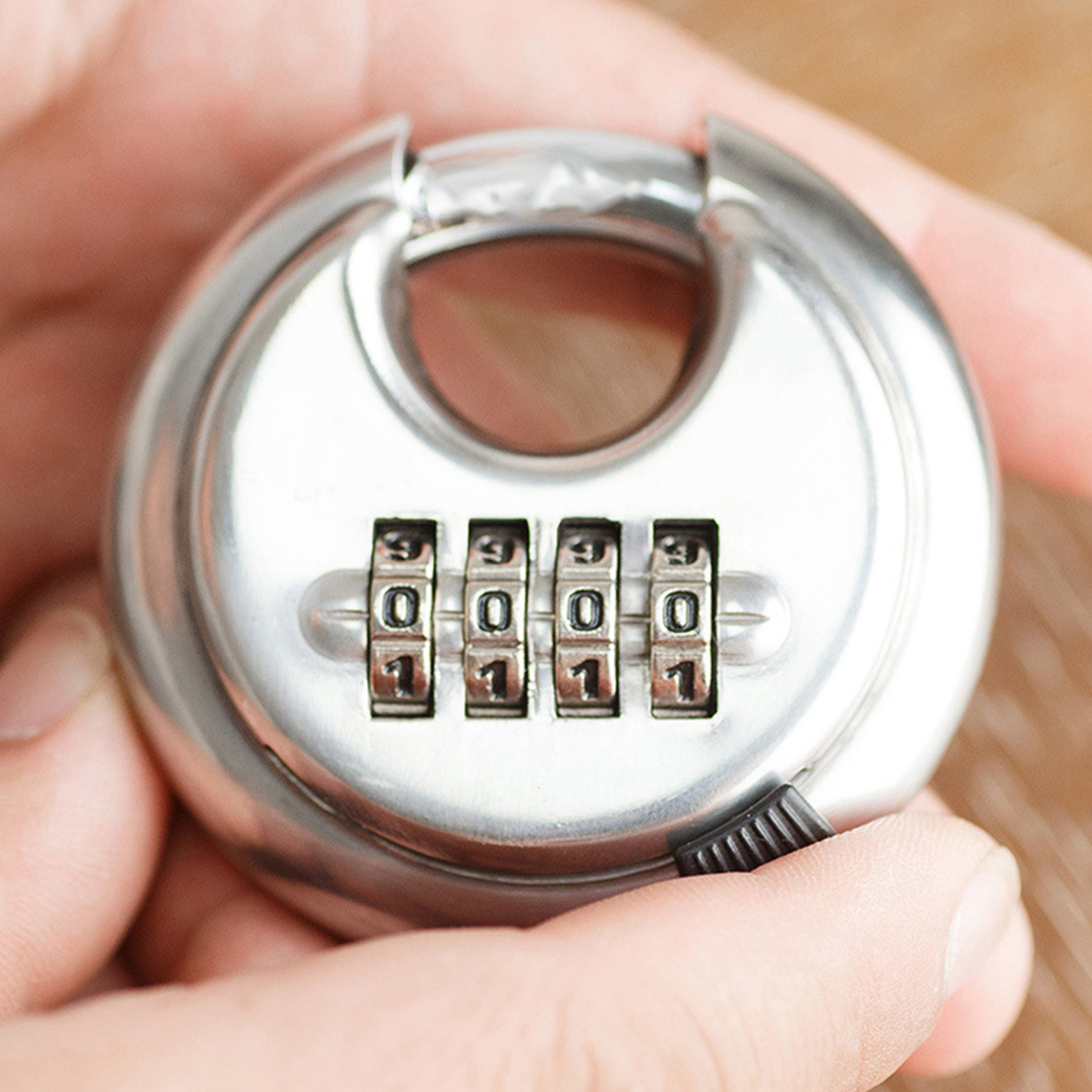 Stainless Steel Password Round Padlock Key 70mm thickened 9, 5mm for ...