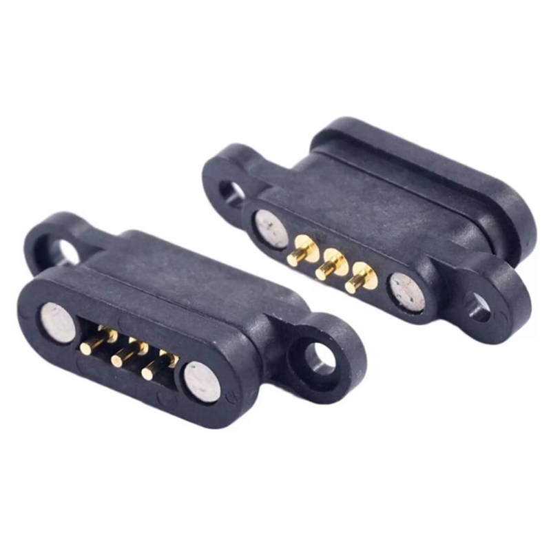 5 Pairs Spring Loaded Magnetic Pogo Pin Connector 3 Positions Magnets ...