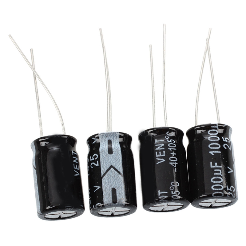 40 Pcs 1000UF 25V 105C Radial Electrolytic Capacitors Black 10X17mm ...
