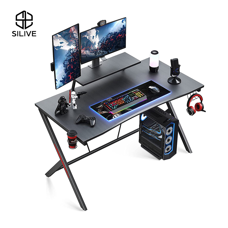 Silive Shop พร้อมส่ง???? โต๊ะเล่นเกมส์ โต๊ะคอม พร้อมชั้นวางหน้าจอคอม ...