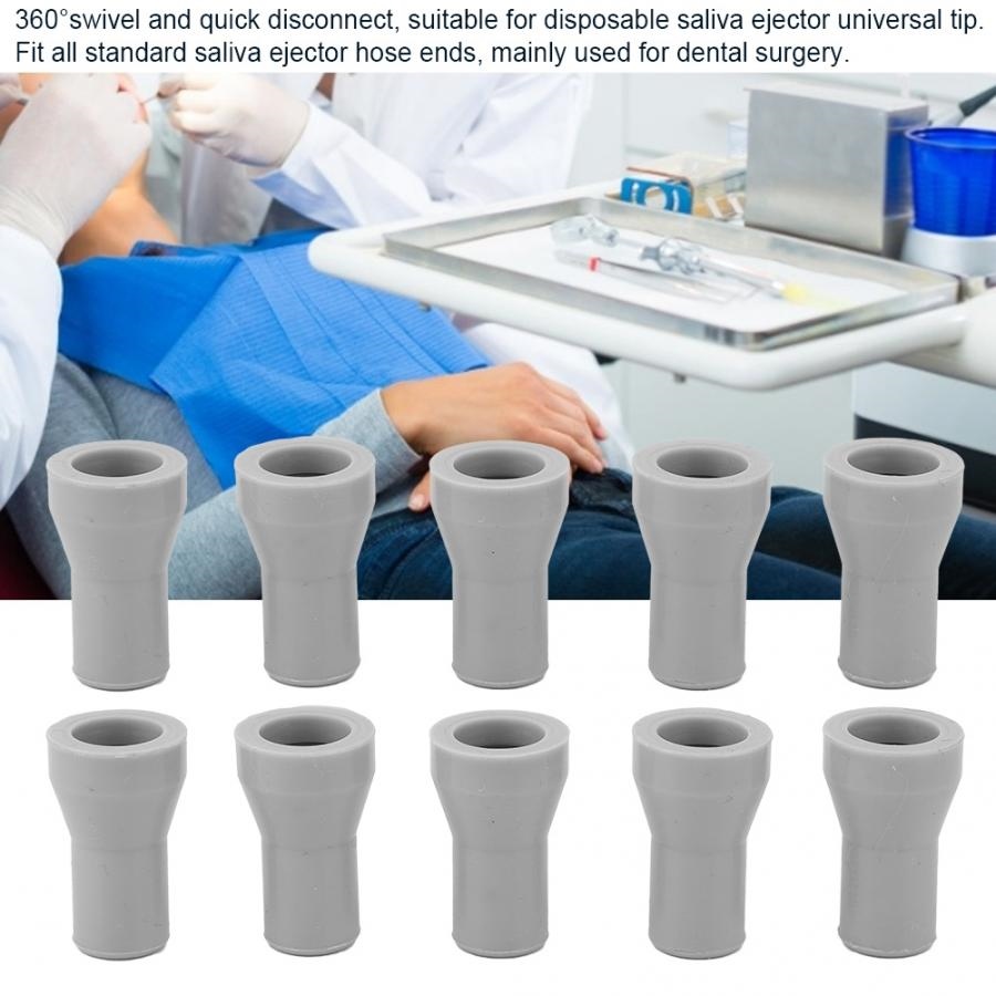 10pcs Saliva Suction Tube Adapters Tip Saliva Ejector Tips Dental ...