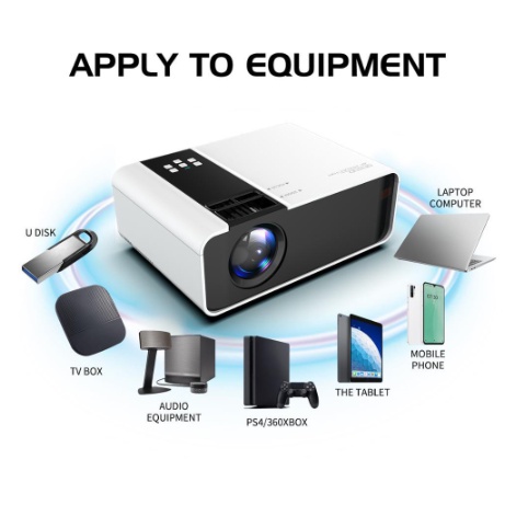 โปรเจคเตอร์ 4k Android 9.0 LCD 1080P 6000 lumens ultra hd Double WIFI ...