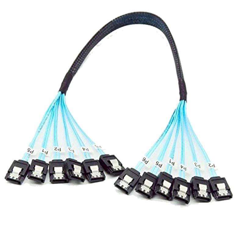 Hard Drive Cable,High Speed 6Gbps Sata 3 Iii Cable Sas Cable for Server ...