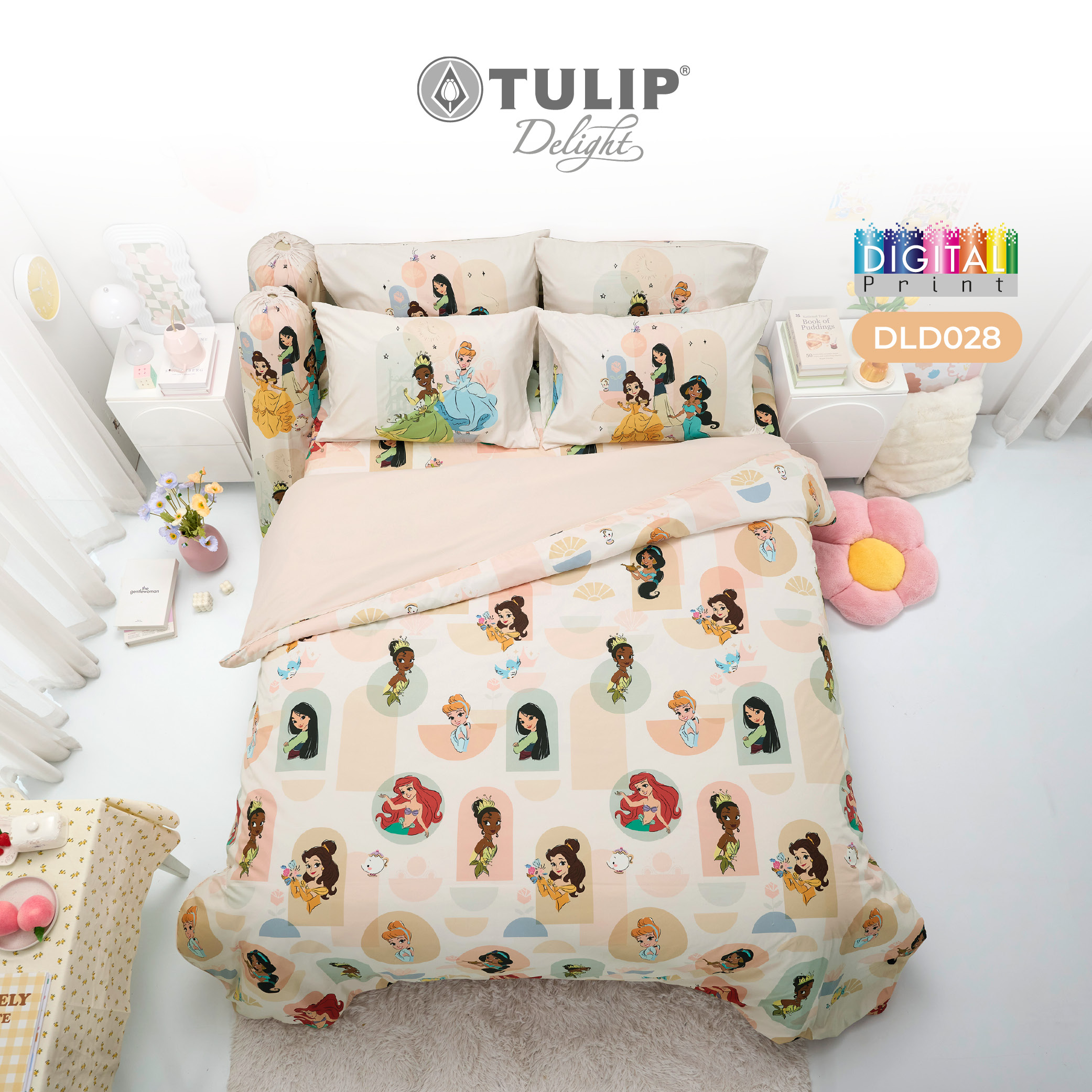 (New) TULIP Princess Delight พิมพ์ดิจิตอล DLD028 ลายเจ้าหญิง ลิขสิทธิ์ ...