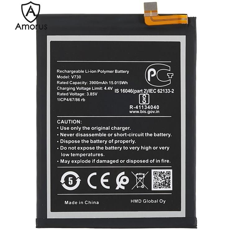 Amorus For Nokia 1.4 3.85V 3900mAh Li-ion Polymer Battery Replacement ...
