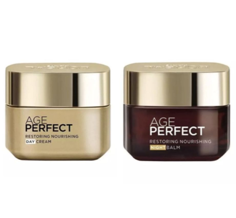 L'Oreal Age Perfect Set (Day Cream 50ml + Night Cream 50ml) ลอรีอัล เอจ ...