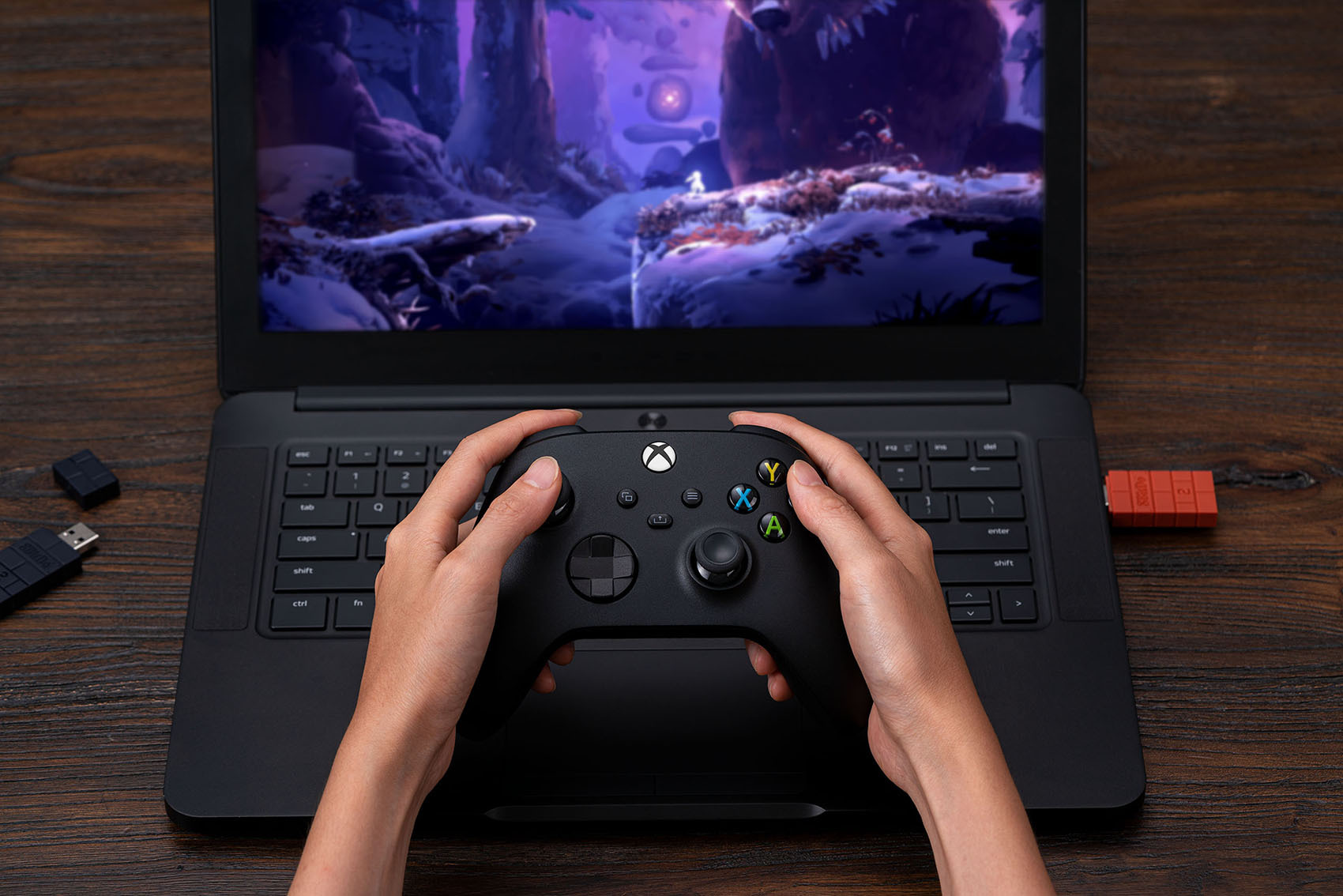 8BitDo v2 Bluetooth Adapter ตัวรับสัญญาณไร้สาย for PS5 PS4 Xbox Series ...