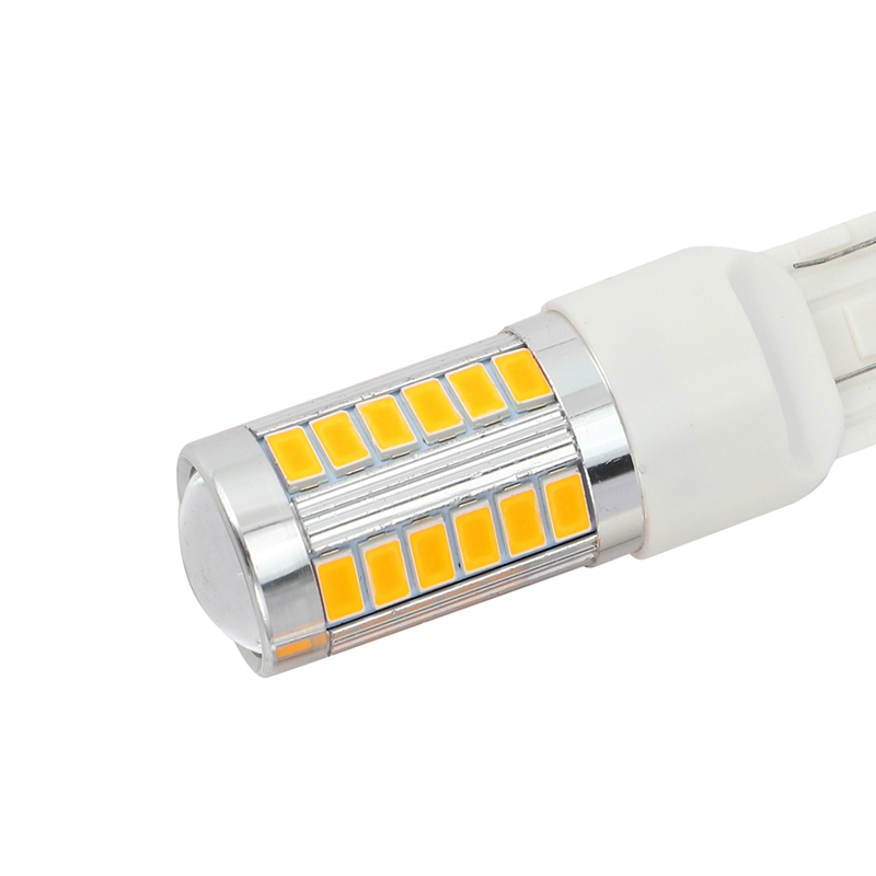 7443 T20 Led Bulbs Amber Yellow 900 Lumens Super Bright Turn Signals ...