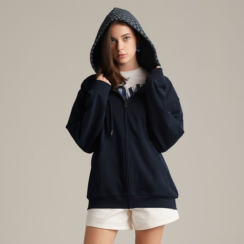 Mc Jeans เสื้อกันหนาว ฮู้ดดี้ Unisex สีกรมท่า MJHP181 - Mc Jeans - ThaiPick