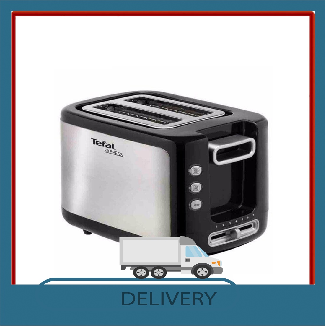 เครื่องปิ้งขนมปัง Tefal ปรับระดับความเกรียมได้ 7 ระดับ กำลังไฟ 850 ...