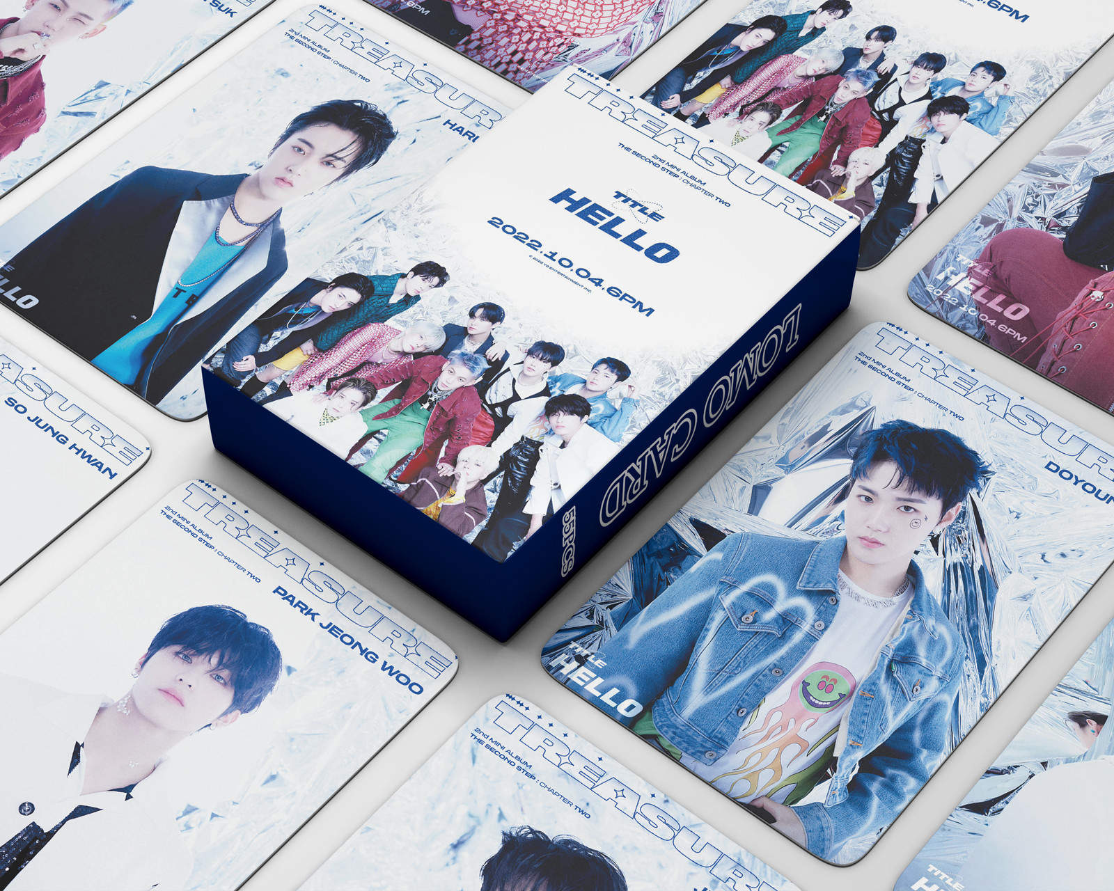 LOMO CARD TREASURE เทรเชอร์ 2nd MINI ALBUM HELLO 1ST PRIVATE STAGE TEU ...