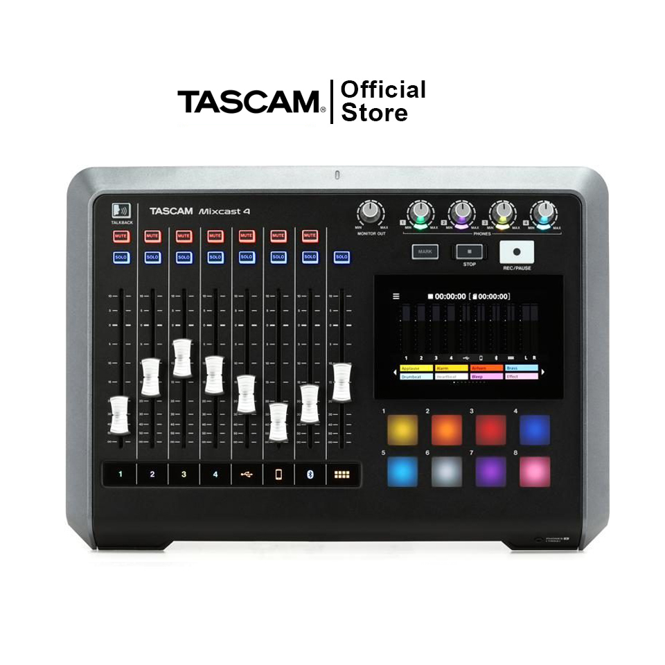 Tascam mixcast 4 Podcast Mixer, Recorder, and USB Audio Interface (ProPlugin) | Lazada.co.th