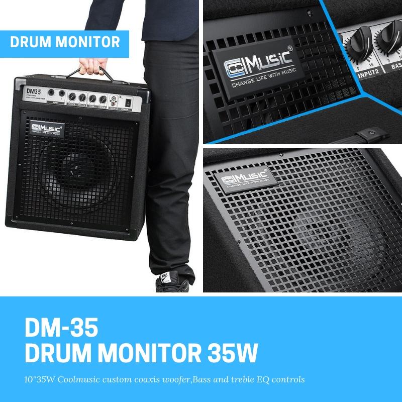 แอมป์กลองไฟฟ้า ลำโพงกลองไฟฟ้า CoolMusic รุ่น DM35 Drum Monitor ...
